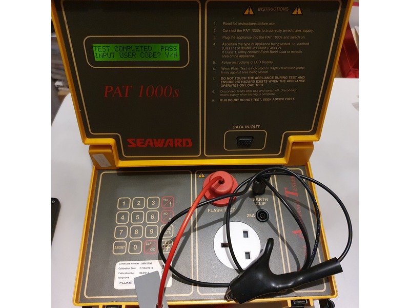 Seaward PAT 1000s Portable Appliance Tester GWO with cables - Newport ...