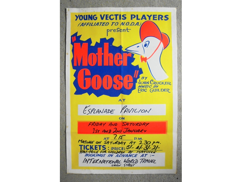 Original 1965 poster MOTHER GOOSE at Ryde Pavilion - Ryde | Wightbay