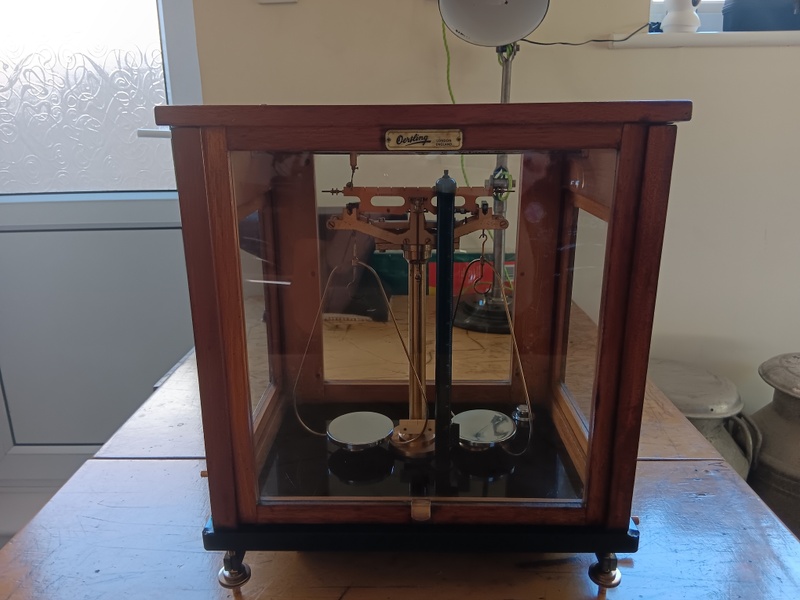 Vintage Oertling chainomatic analytical balance scales Model no 48GC ...
