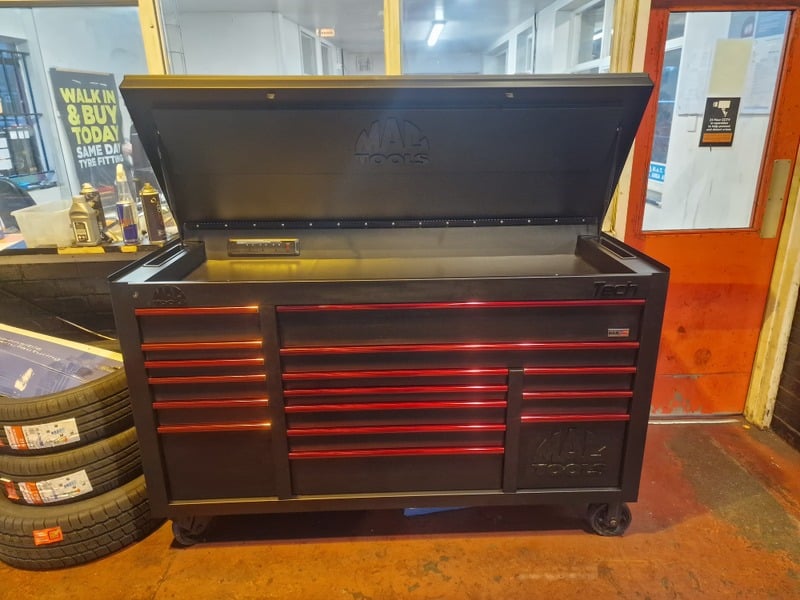 Mac Tools Tech Series toolbox (combination Series 16-Drawer Drop Top ...